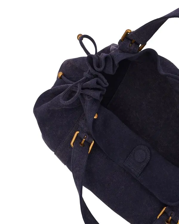 Gerard Darel 24h Large Canvas Handbag - Blackcurrant