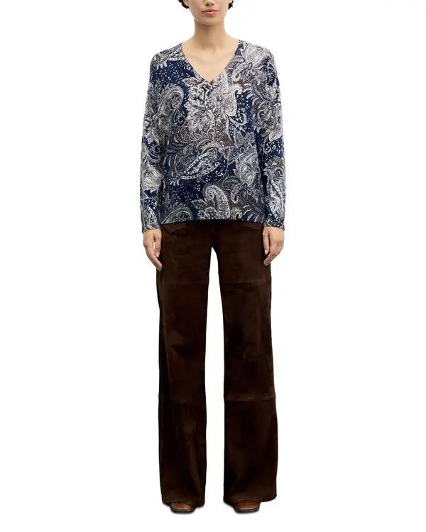 Gerard Darel Rhea Wool V Neck Sweater