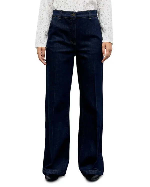 Gerard Darel Ivy Wide Leg Jeans - Blue