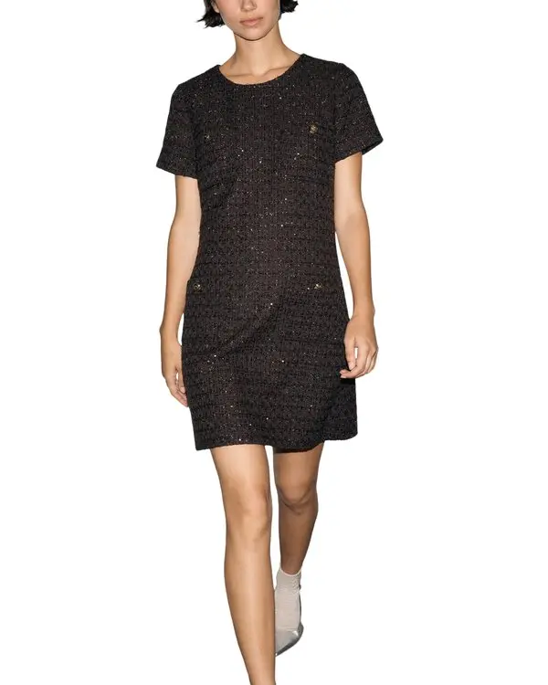 Gerard Darel Coni Tweed Mini Dress