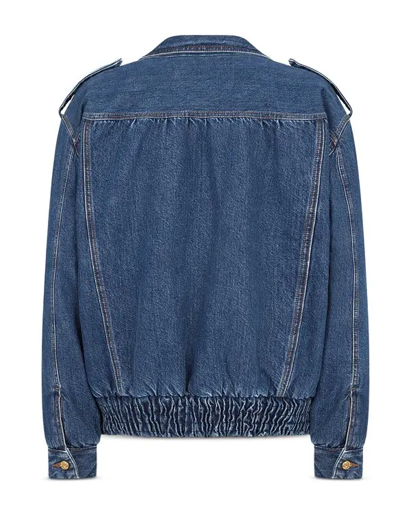 BLAZÉ MILANO Charlie Cotton Denim Bomber Jacket
