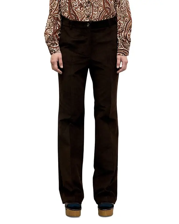 Gerard Darel Maby Cotton Blend Straight Pants