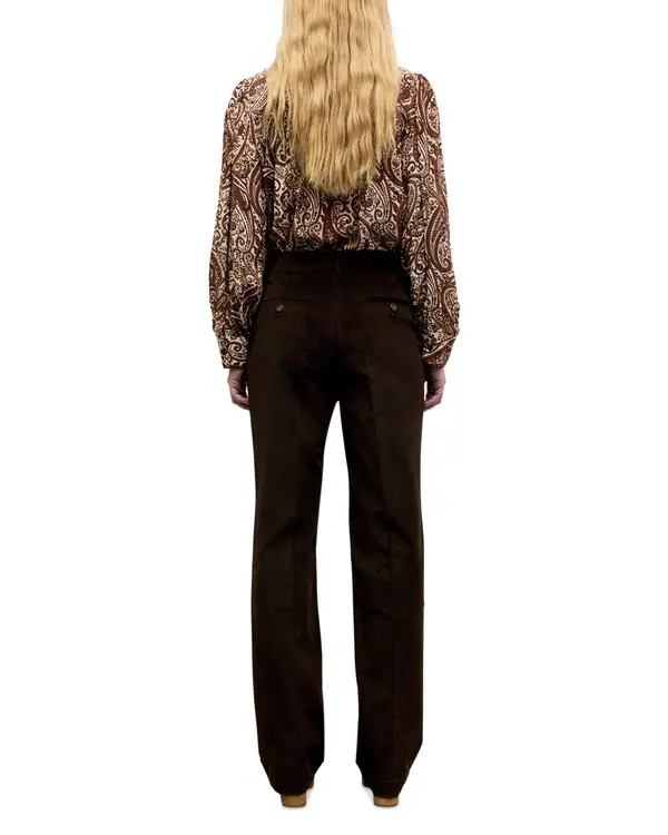 Gerard Darel Maby Cotton Blend Straight Pants