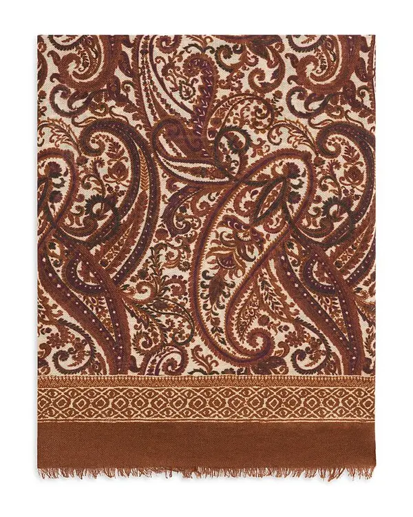 Gerard Darel Sheila Wool & Silk Paisley Scarf
