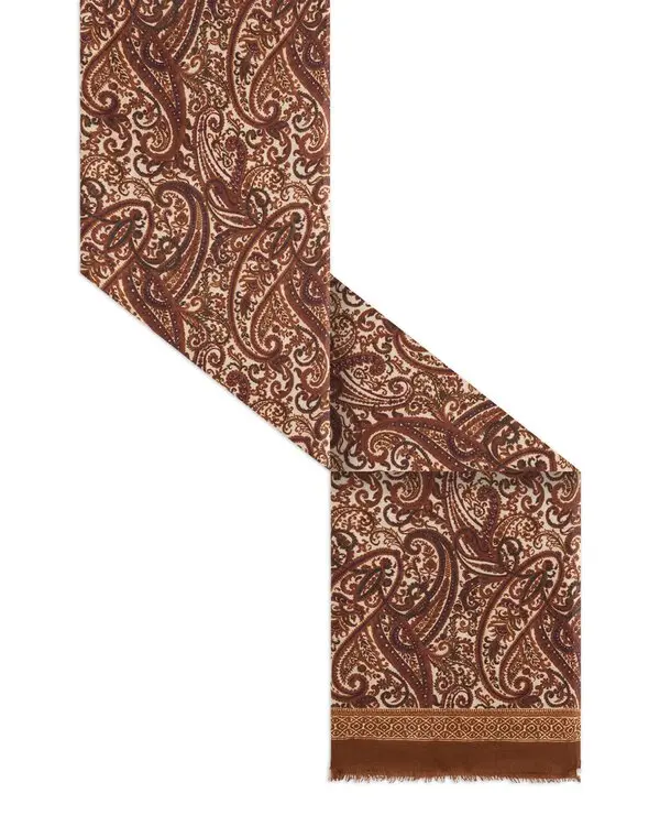 Gerard Darel Sheila Wool & Silk Paisley Scarf