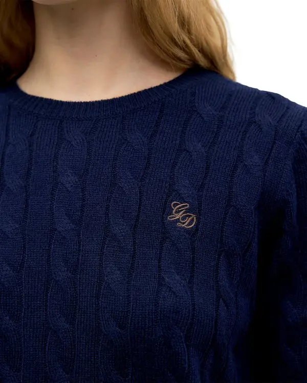Gerard Darel Raisa Cable Knit Short Sleeve Sweater