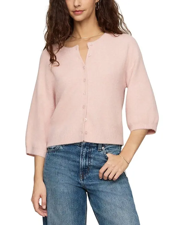 Z Supply Valor Puff Sleeve Cardigan - Soft Blush