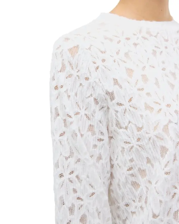 Gerard Darel Textured Burnout Pattern Top