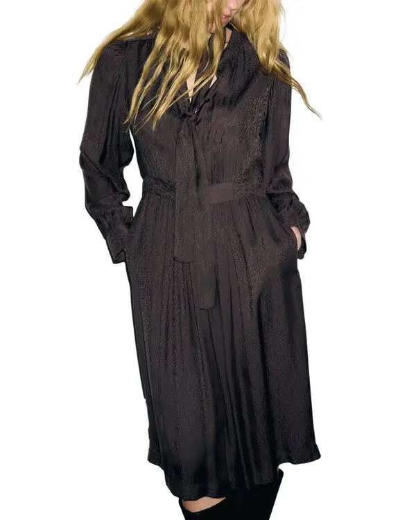 Gerard Darel Cleme Tie Neck Dress
