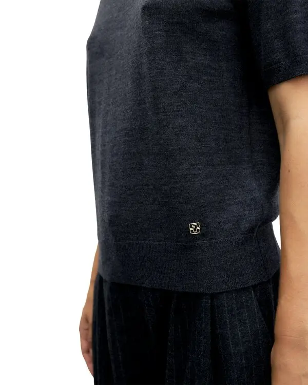 Gerard Darel Becky Elbow Sleeve Top