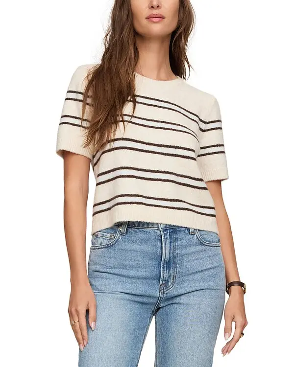 Z Supply Gatewood Short Sleeve Sweater - Light Oatmeal