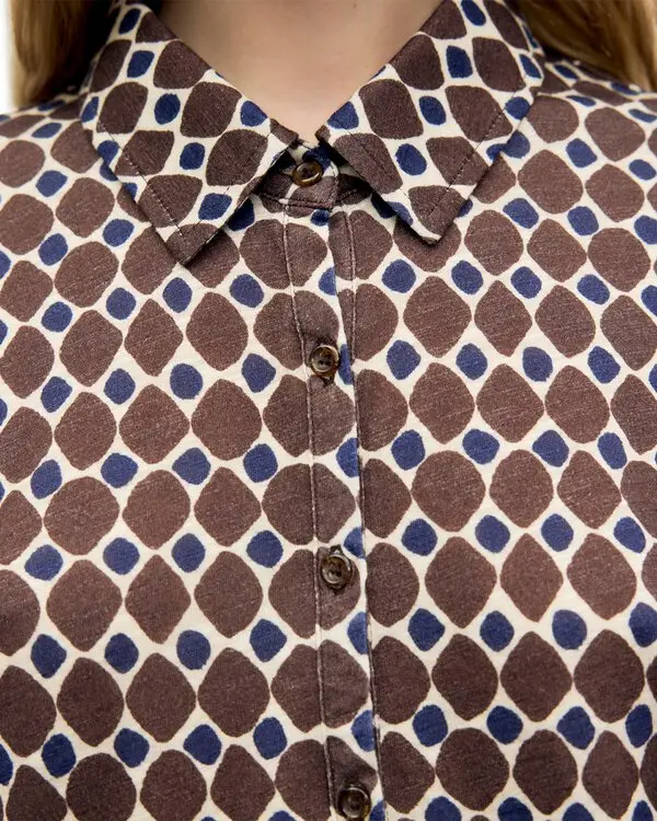 Gerard Darel Babs Print Button-front Shirt