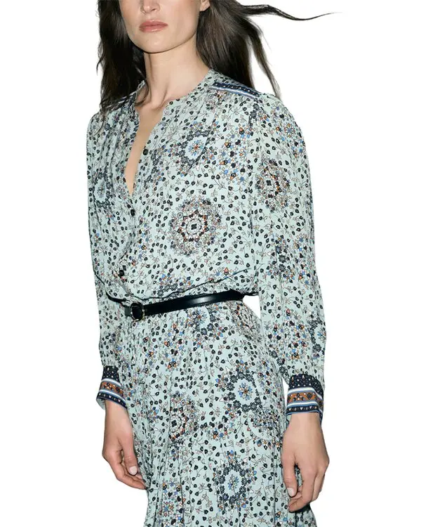 Gerard Darel Cyril Printed Viscose Maxi Dress