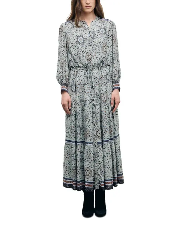 Gerard Darel Cyril Printed Viscose Maxi Dress