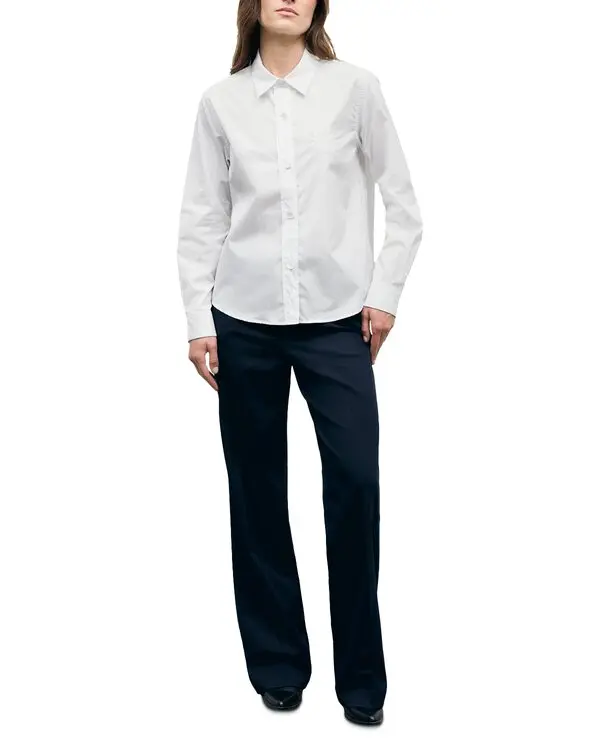 Gerard Darel Luma Cotton Button Front Shirt