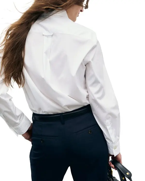 Gerard Darel Luma Cotton Button Front Shirt