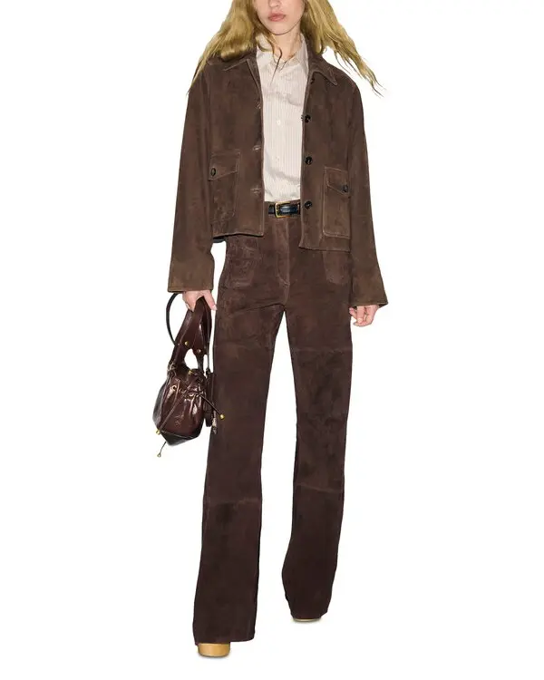 Gerard Darel Lys Logo Button Front Blouse