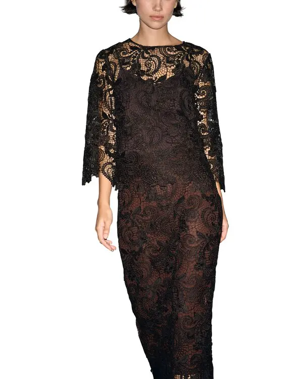 Gerard Darel Lace 3/4 Sleeve Blouse