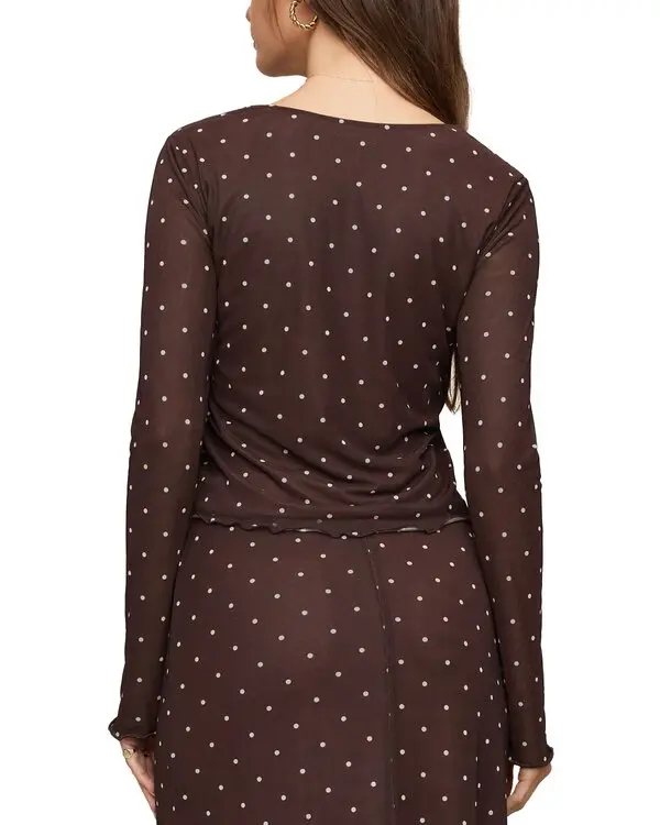 Z Supply Polka Dot Mesh Top