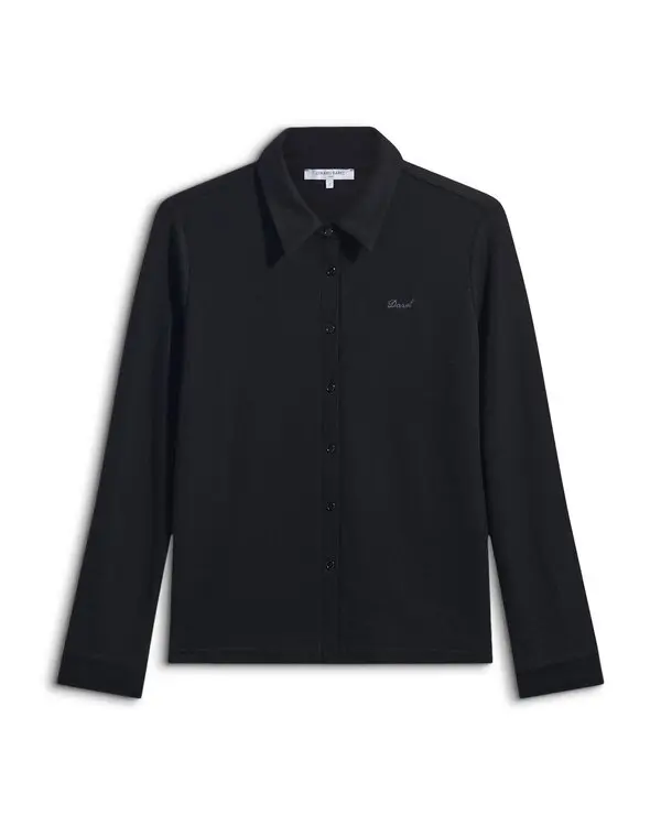 Gerard Darel Bambi Wool Button Front Shirt