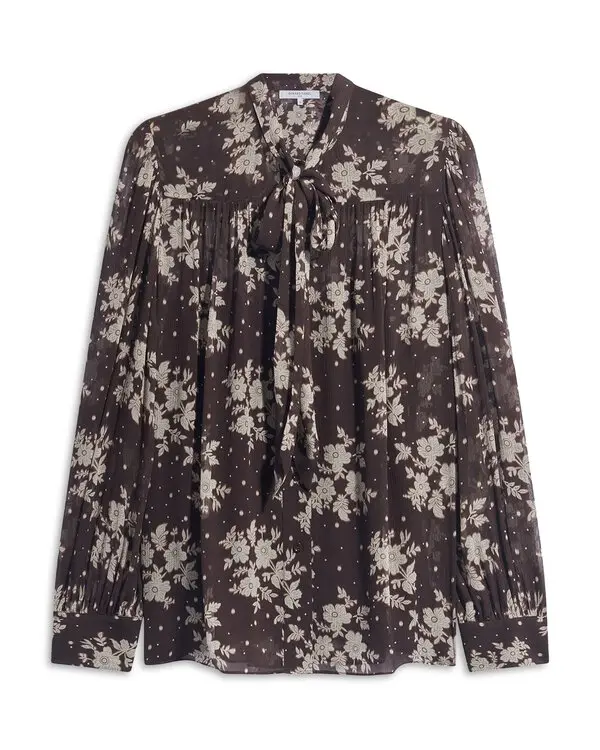 Gerard Darel Loa Tie Neck Blouse