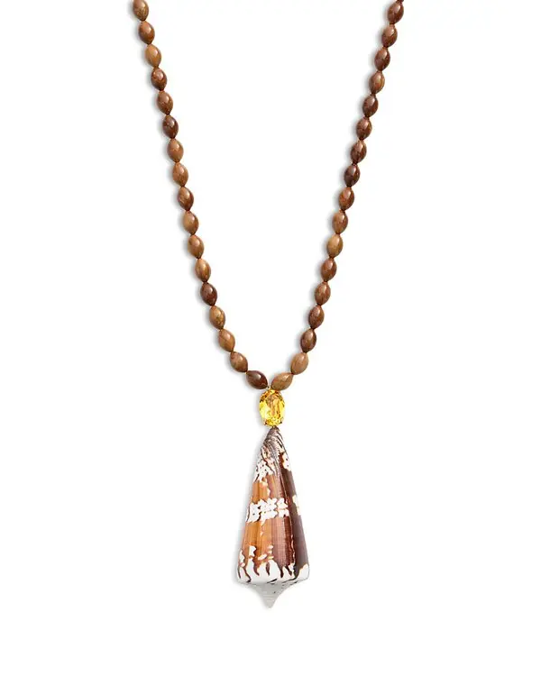 JENNIFER BEHR Cowley Shell Necklace - Walnut