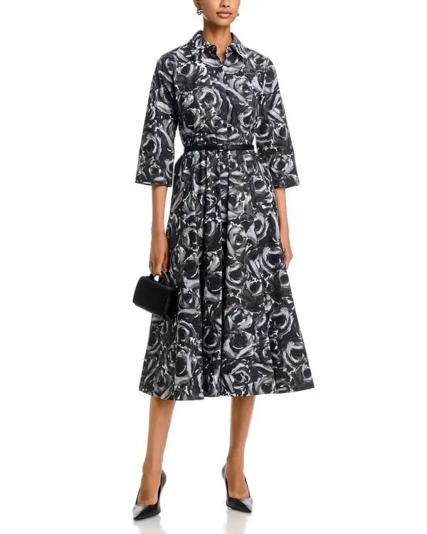 Michael Kors Printed Cotton Shirt Dress