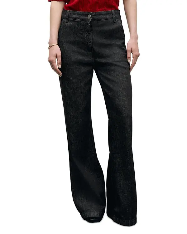 Gerard Darel Indie Wide Leg Jeans - Brown