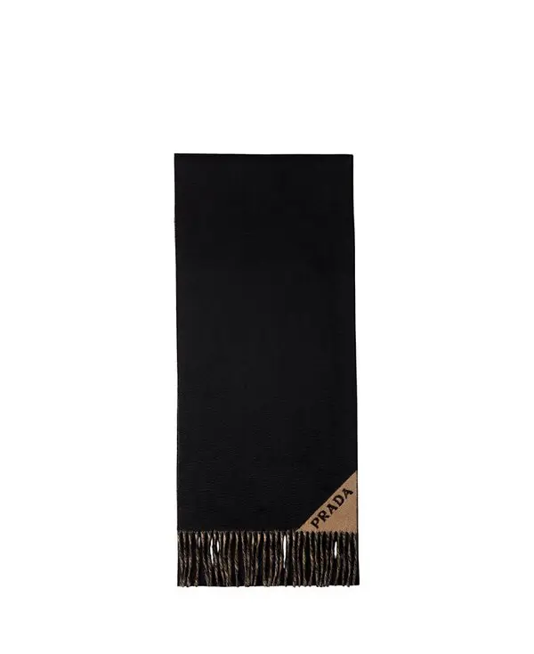 Prada Double Cashmere Scarf - Slate/anthracite