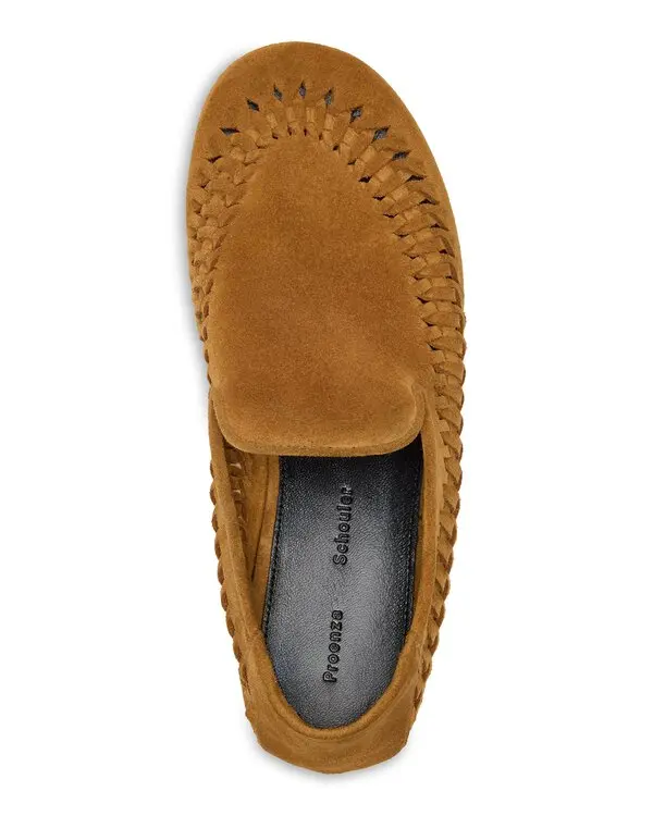 Proenza Schouler Whip Suede Loafers - Desert