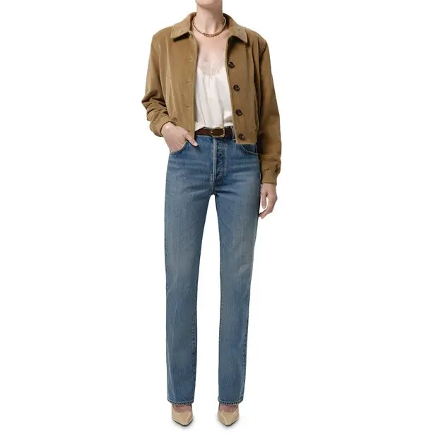 Citizens Of Humanity Lola Eve Cropped Bomber Jacket