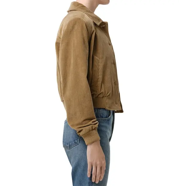 Citizens Of Humanity Lola Eve Cropped Bomber Jacket