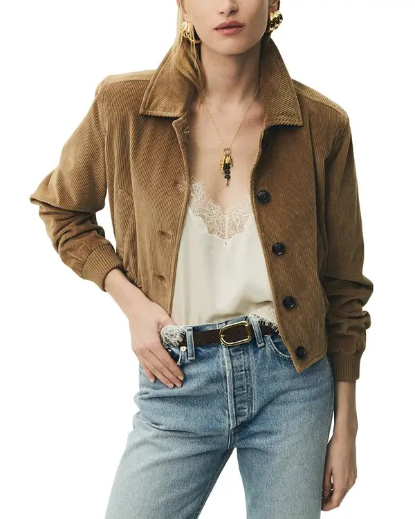 Citizens Of Humanity Lola Eve Cropped Bomber Jacket