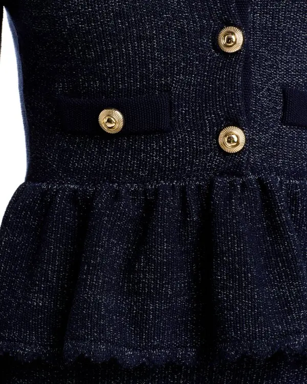 SELF-PORTRAIT Textured Knit Mini Dress