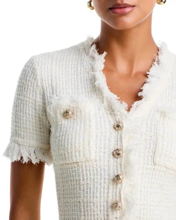 SELF-PORTRAIT Textured Knit Dress