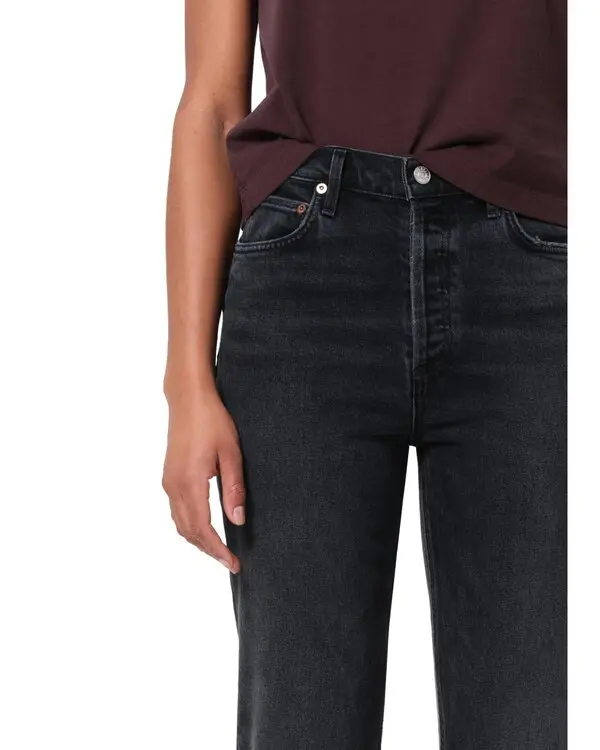 AGOLDE 90s Pinch Waist High Rise Ankle Straight Jeans - Radius
