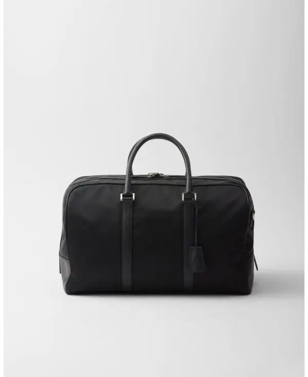 Prada Re-nylon And Saffiano Leather Duffel Bag