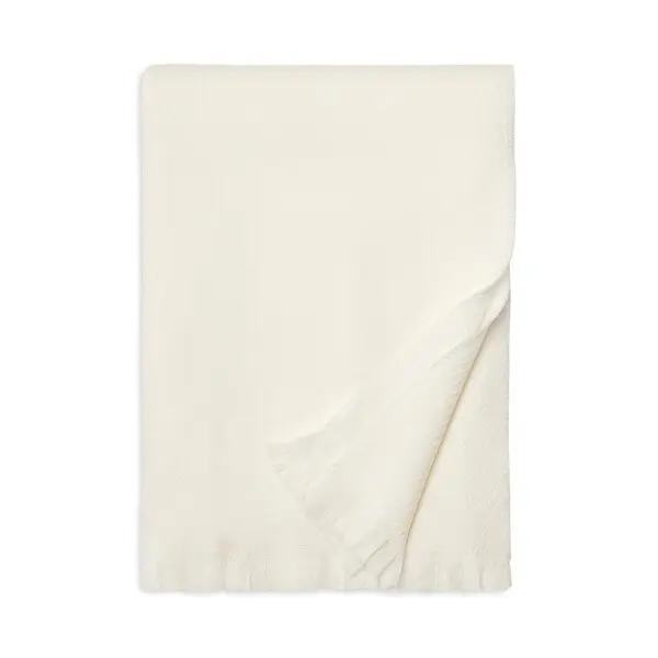 SFERRA Terranova Merino Wool Decorative Throw - Ecru