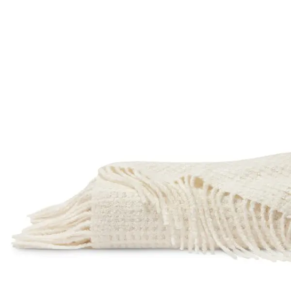 SFERRA Terranova Merino Wool Decorative Throw - Ivory