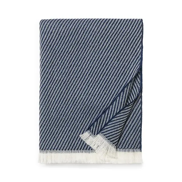 SFERRA Terranova Merino Wool Decorative Throw - Navy