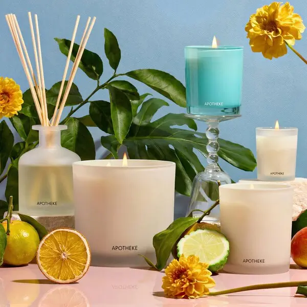 APOTHEKE Bergamot Tangerine Petite Scented Candle 5 Oz