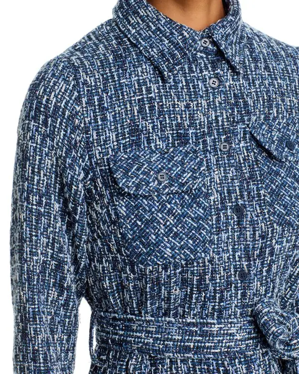 AREA STARS Oakley Tweed Shirtdress