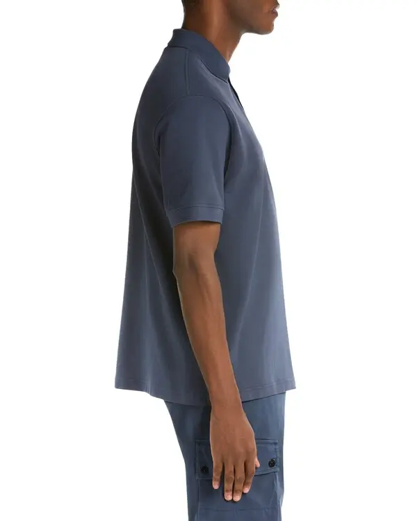 Stone Island Compass Logo Cotton Polo Shirt