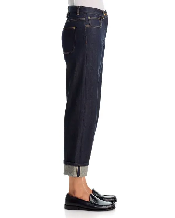 Thom Browne Cotton Cuffed Jeans