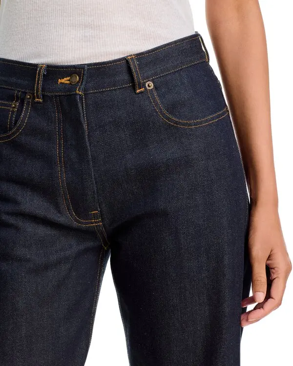 Thom Browne Cotton Cuffed Jeans