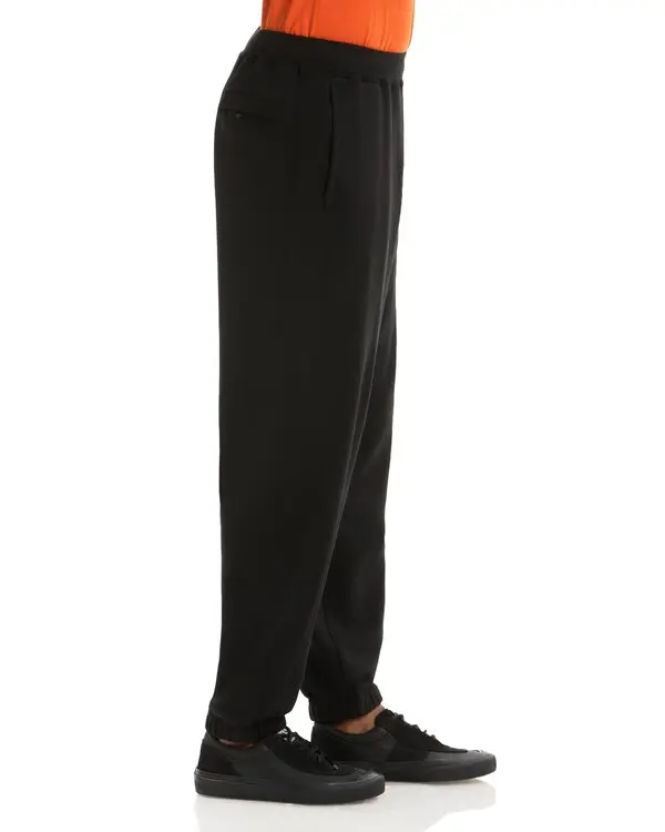Stone Island Felpa Loose Fit Solid Cotton Sweatpants