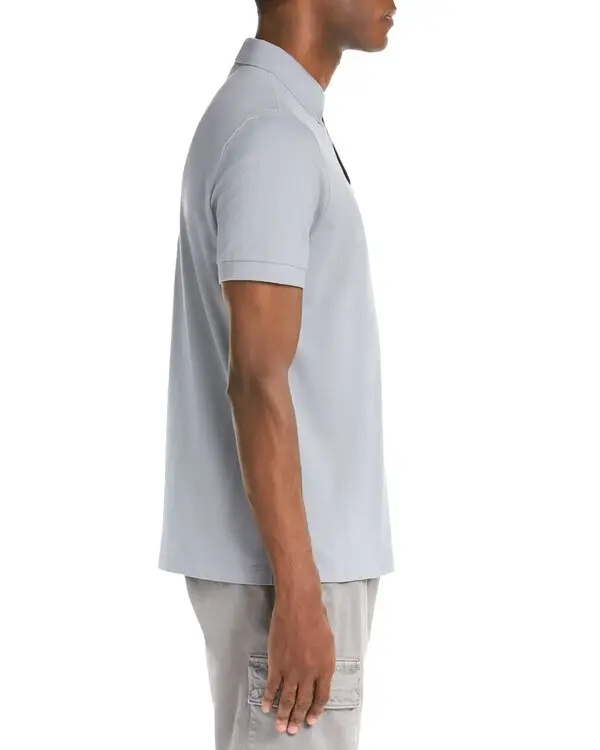 Stone Island Corta Slim Fit Patch Logo Cotton Blend Polo Shirt