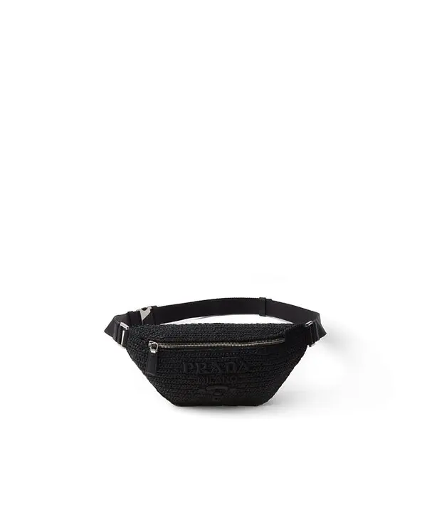 Prada Crochet Belt Bag - Black