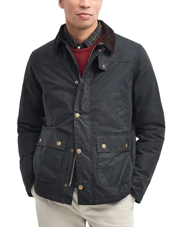 Barbour Reelin Cotton Wax Jacket - Sage