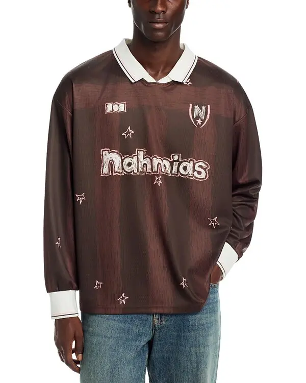 NAHMIAS Relaxed Scribble Logo Soccer Jersey